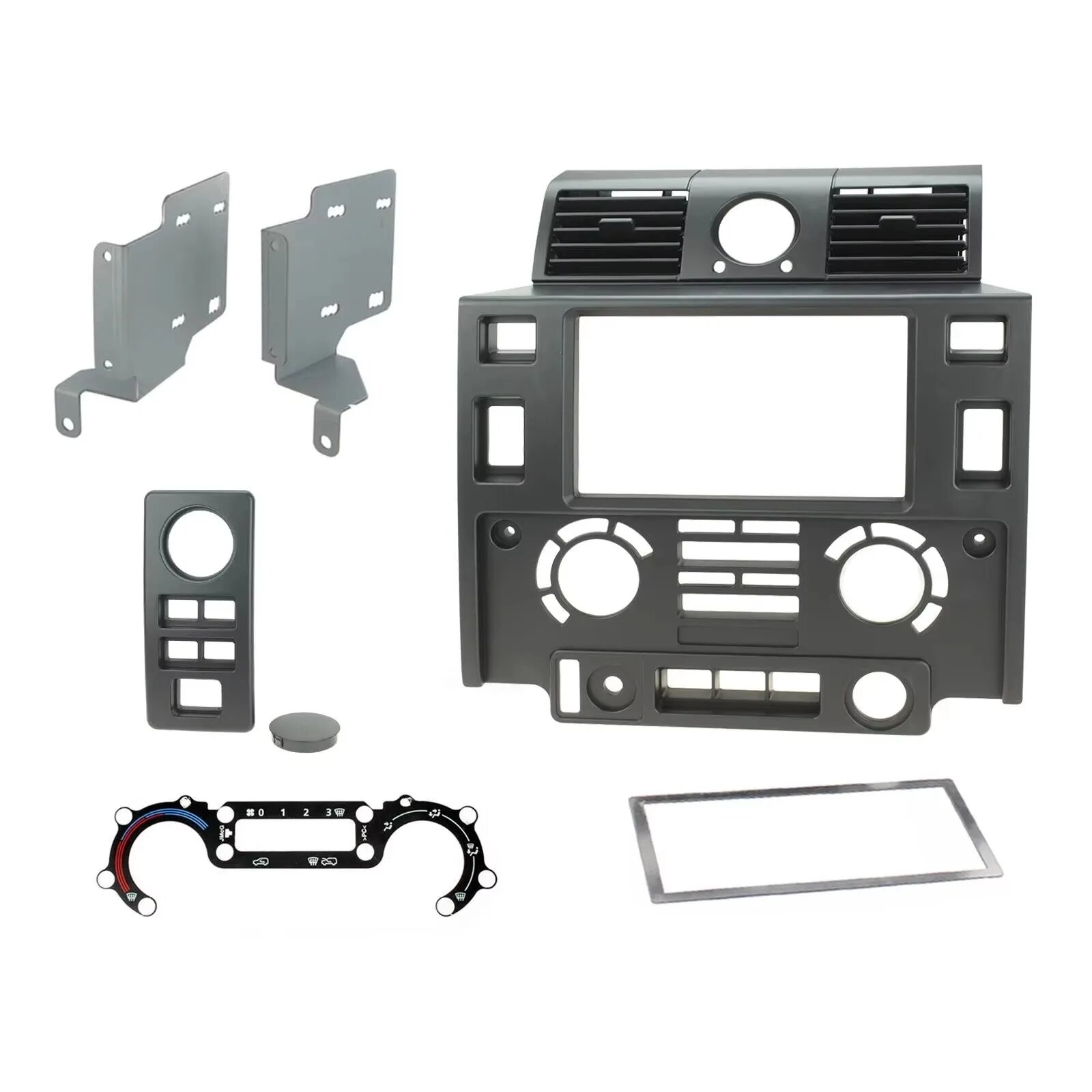Автомобильная радиостанция Double Din для Land Rover Defender 2007-2016, комплект панели приборной панели, установка лицевой панели, крышка консоли, рамка, GPS-адаптер