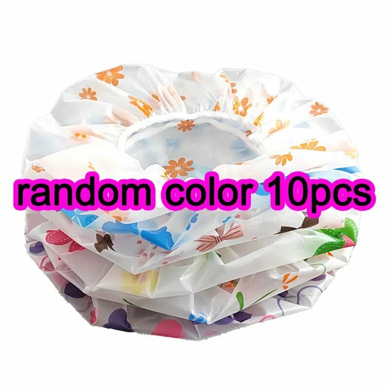 Водонепроницаемые шапочки для душа женские PE random color-10pcs
