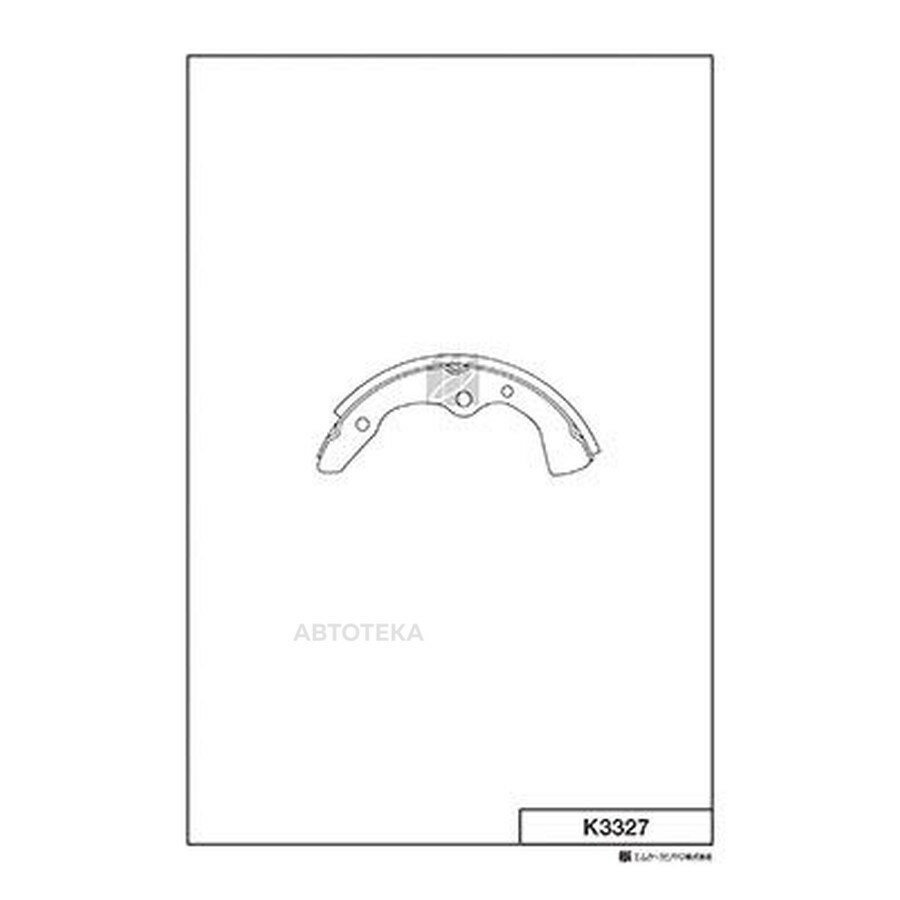 Колодки барабанные KASHIYAMA K3327 MAZDA B go 83-99,