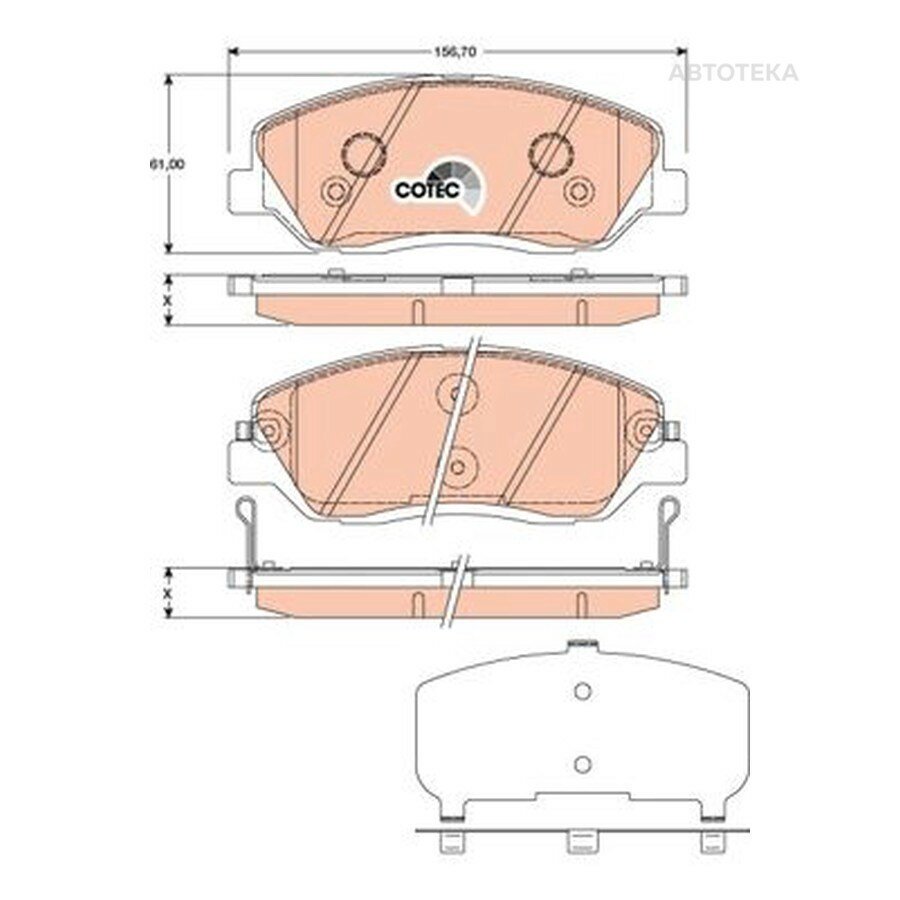 Колодки тормозные дисковые ZF RUSSIA GDB3418ZFR
