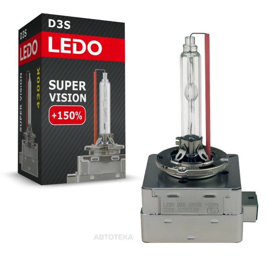 Лампа LEDO 42302LSV D3S 4300К LEDO Super Vision +150%