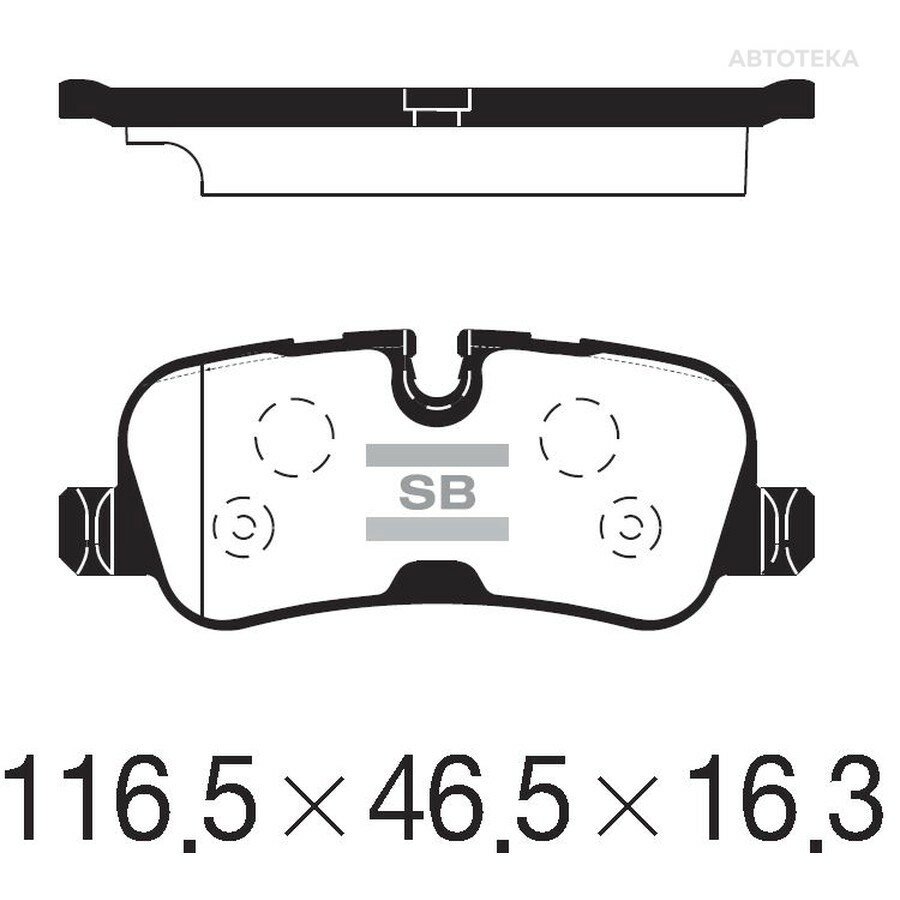 Колодки тормозные задние SANGSIN BRAKE SP2234