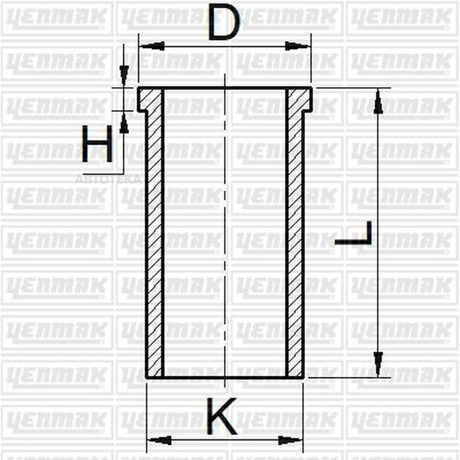 9300 mm. Гильза К=9606 L=171 H=5 YENMAK 5165401000