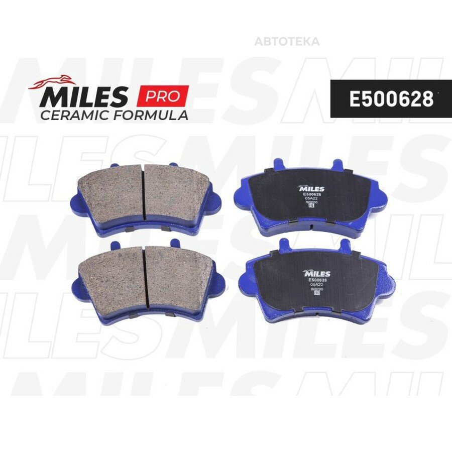 Колодки тормозные NISSAN INTERSTAR/OPEL MOVANO/RENAULT MASTER 00- передние Ceramic MILES E500628