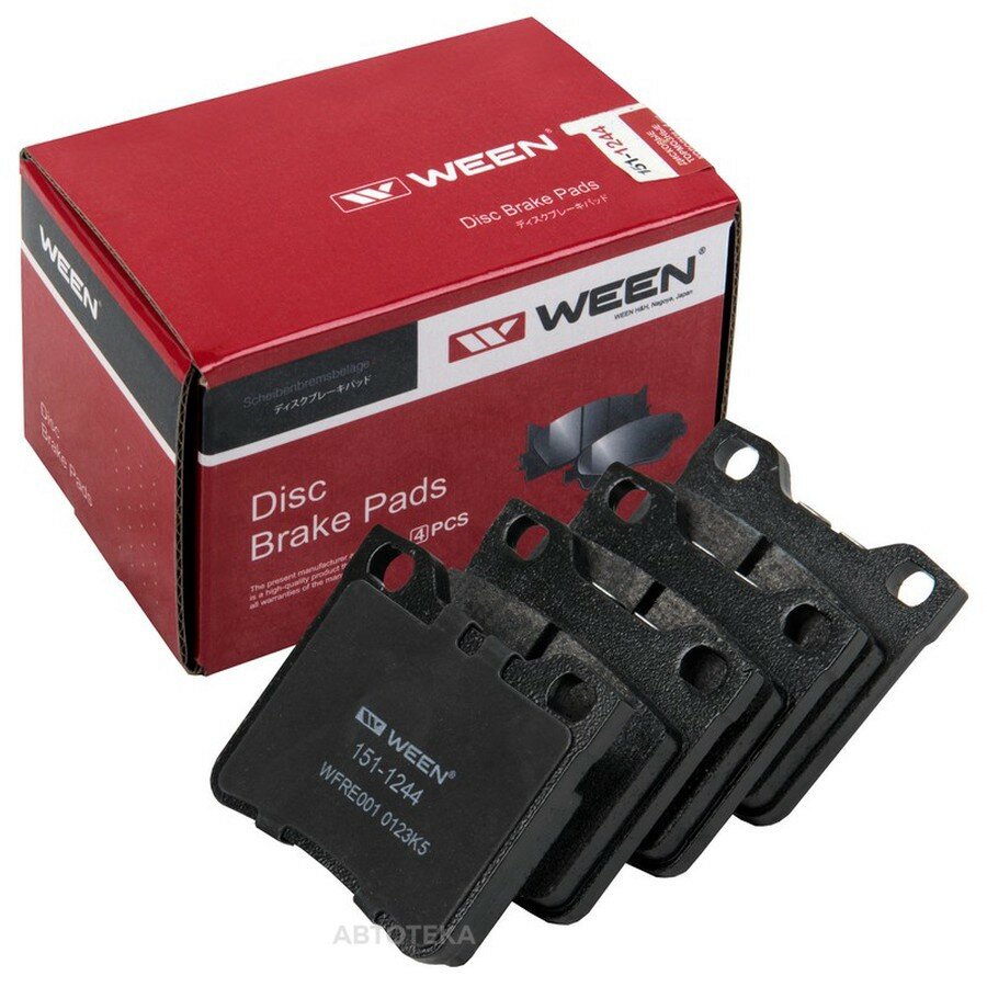 Колодки тормозные дисковые задние WEEN 1511244 PEUGEOT 406, 605