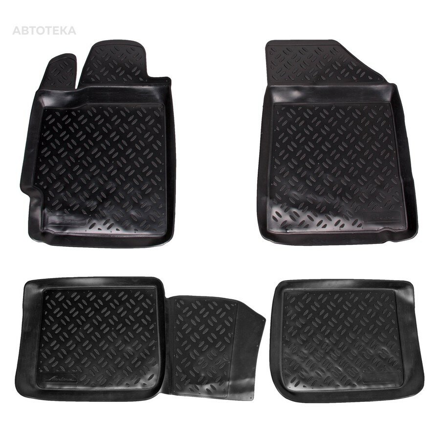 Ковры в салон TOYOTA CAMRY (07-11) 4 шт. выс. борт полимер. черн. AIRLINE ACMPS82