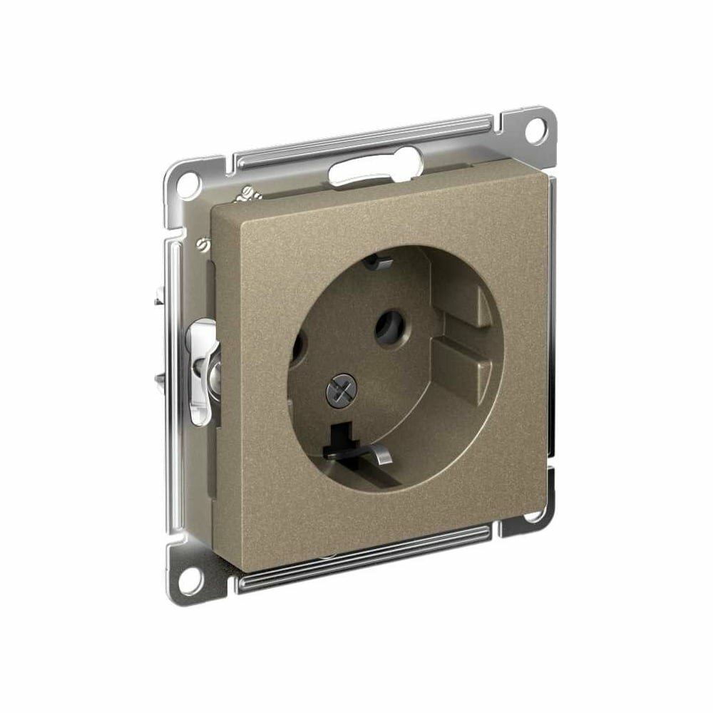Одноместная розетка Systeme Electric СП ATLAS DESIGN