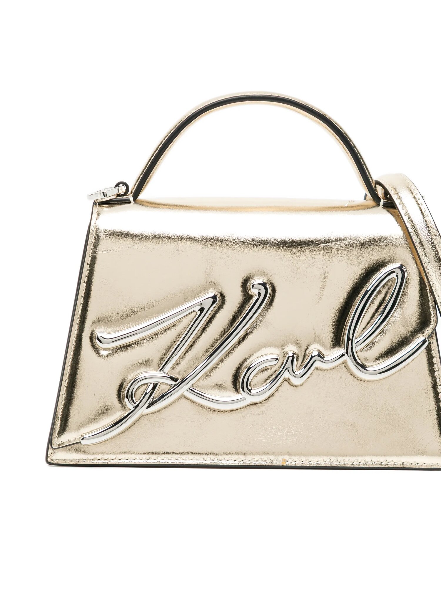 Сумка Karl Lagerfeld Ksignature 2.0 Sm Cb, gold — фото 1