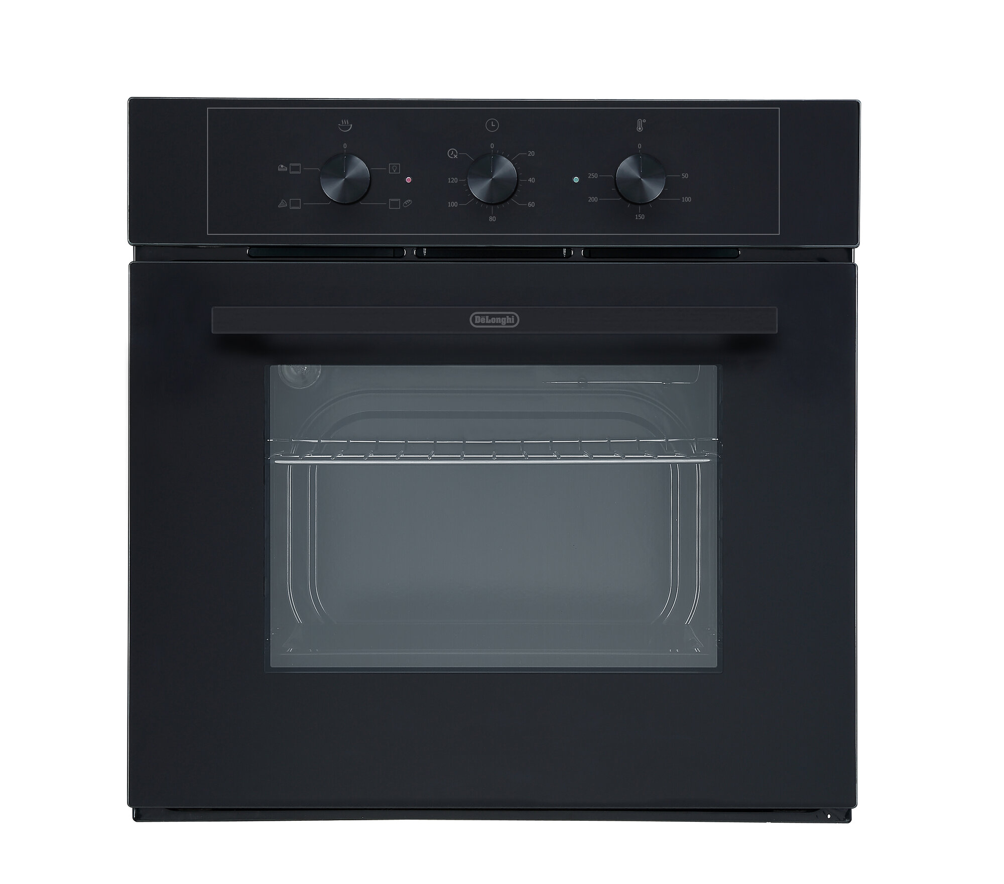 Электрический духовой шкаф DEO 615 NB LIANA, 65 л, тройное стекло, гриль, очистка паром, духовка встраиваемая, подсветка
