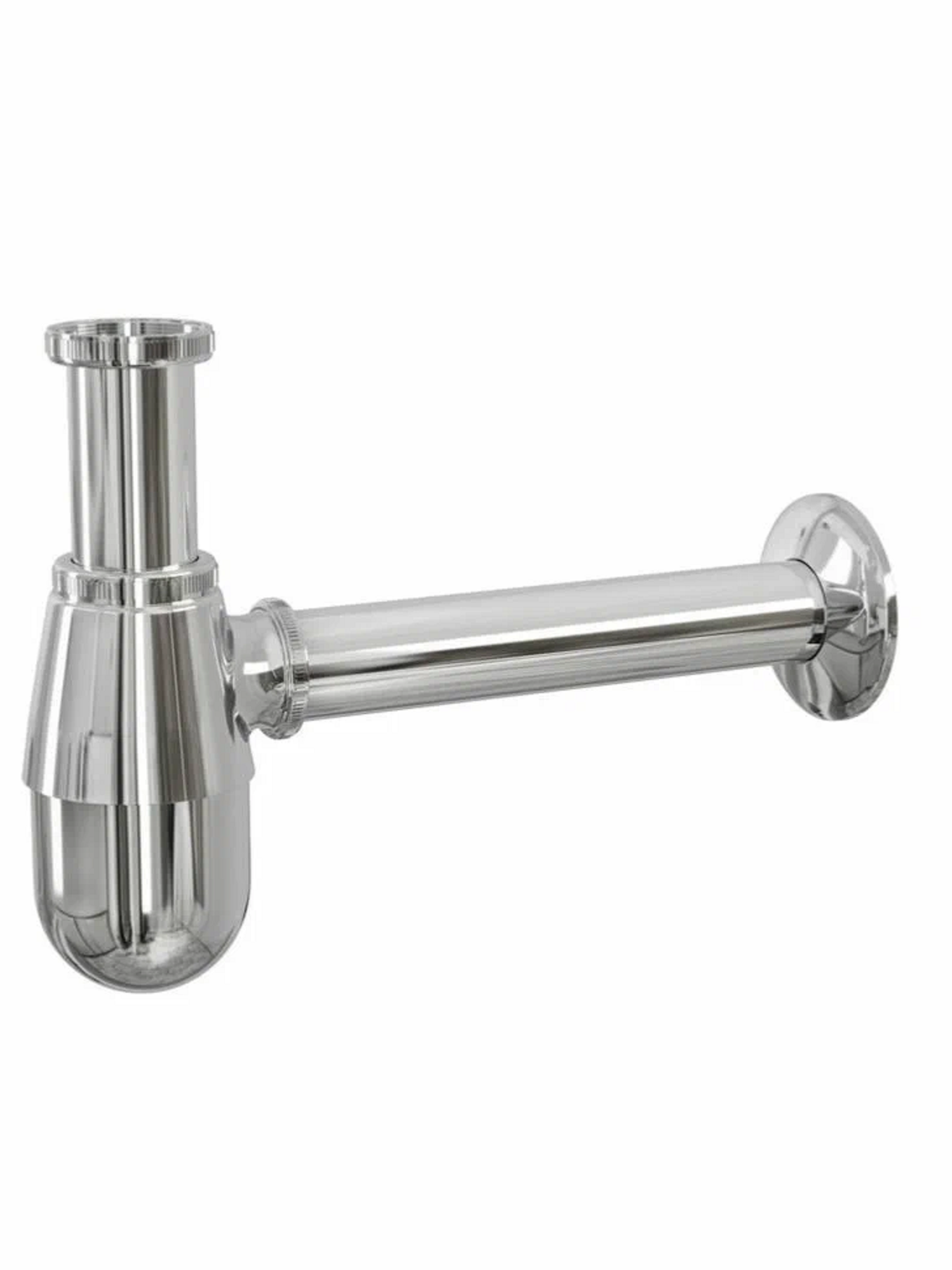 Сифон D&K DC9071 для раковины, бутылочный, нержавеющая сталь, хром