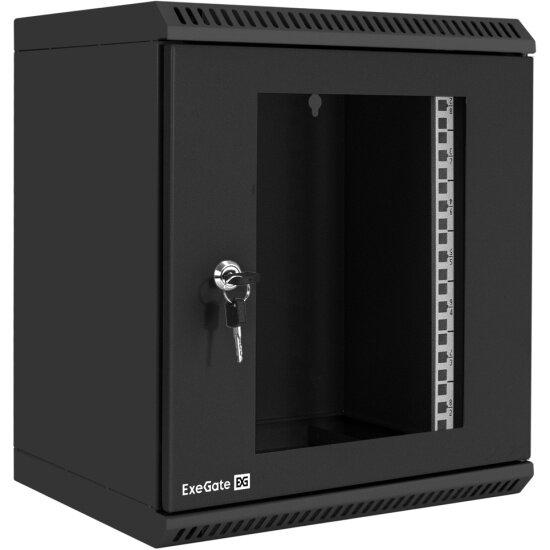 Шкаф телекоммуникационный Exegate EC-WM-9U.280. G. BLACK
