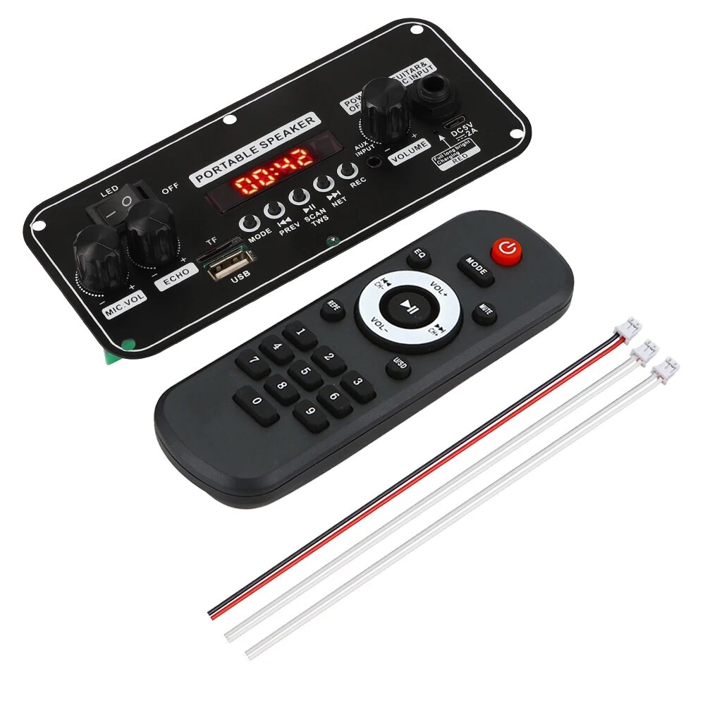 KEBIDU Bluetooth MP3-плеер 20Вт 20W Amplifier-L