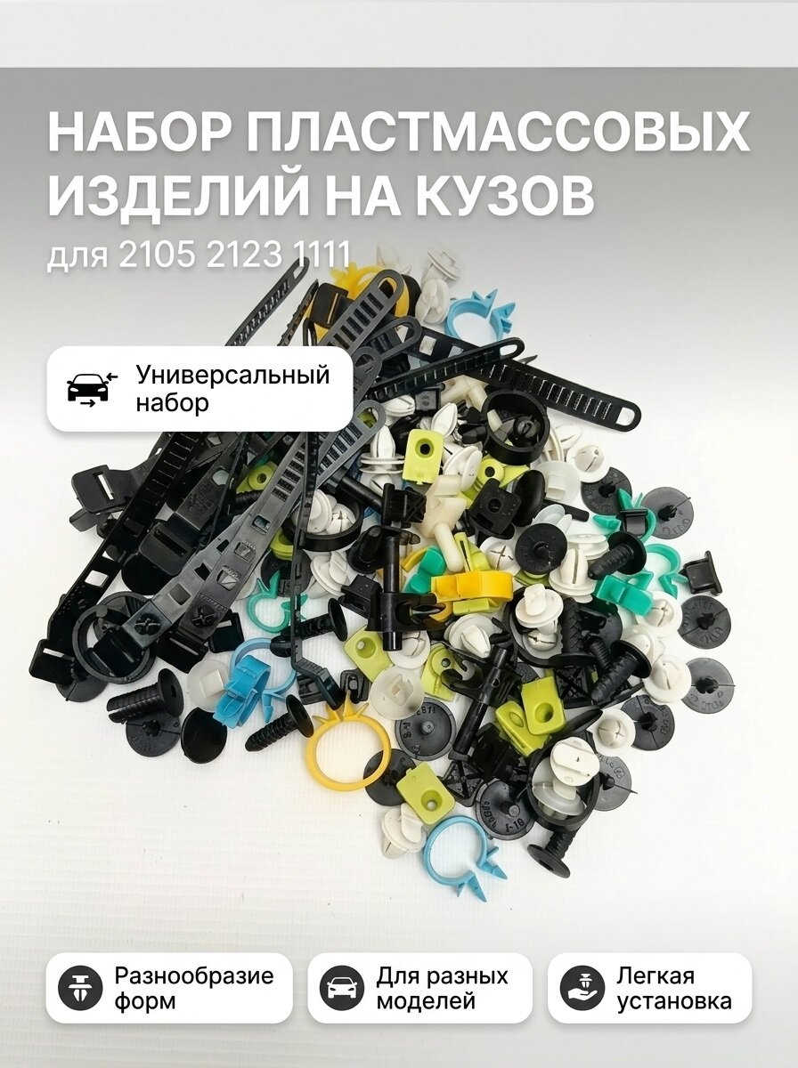 Набор пластмассовых изделий на кузов для автомобилей 2105 2123 1111