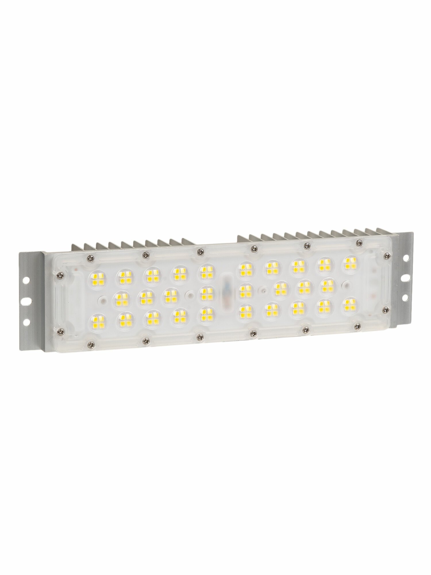 Светодиодный LED модуль для уличных парковых опор освещения с драйвером 8500лм линза 90гр серебро алюминий
