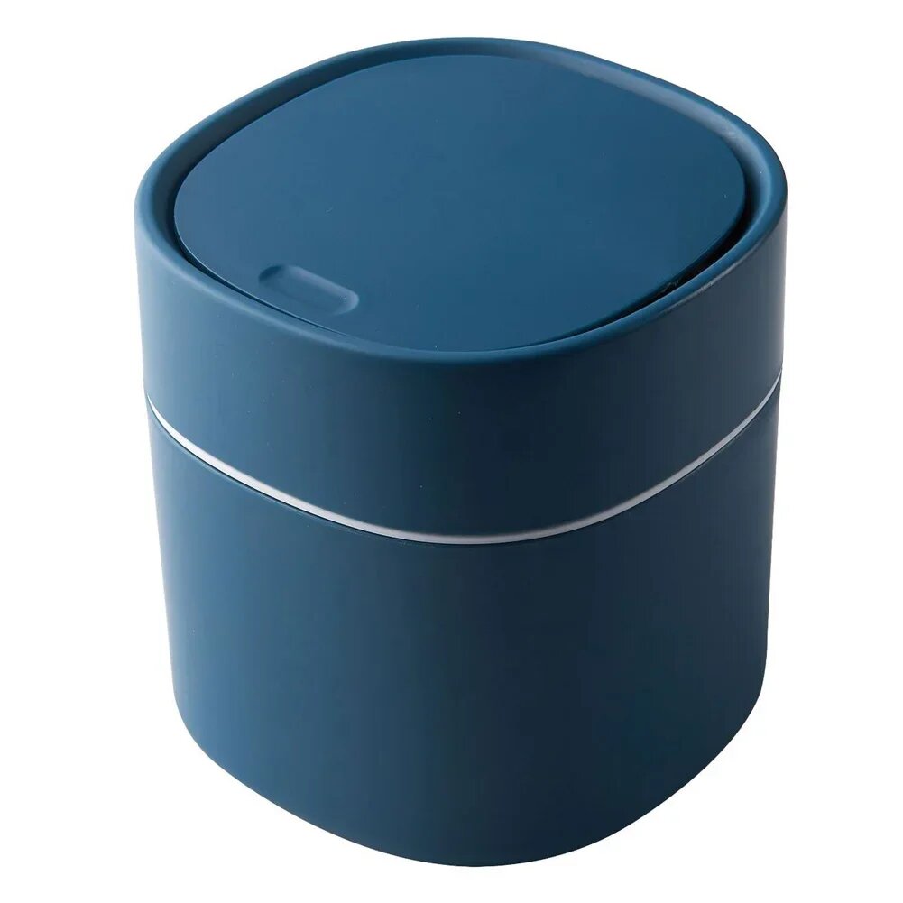 Мусорное ведро пластиковое мини настольное Синий, blue A