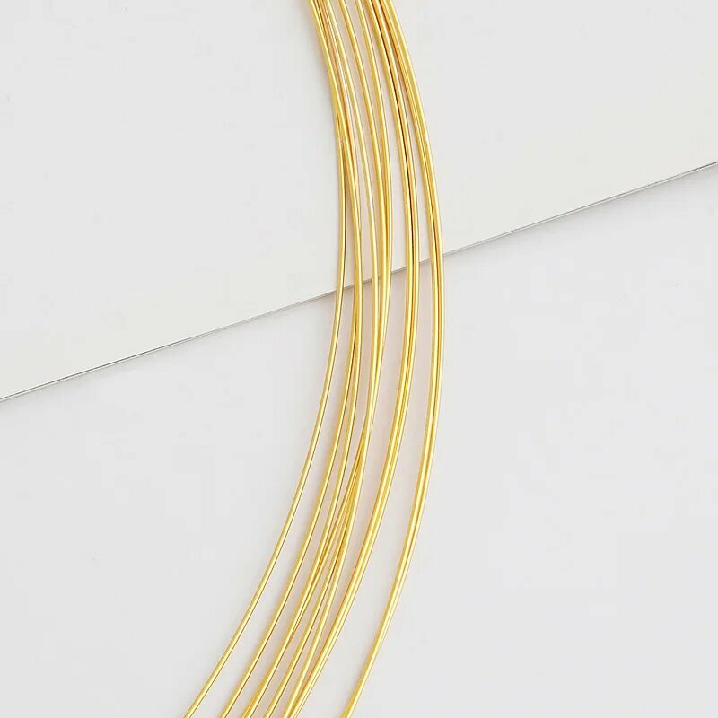 Серебряная проволока TOM YANG 925 пробы 20 см 0,4/0,5 мм 0.4mm 20cm, plated gold