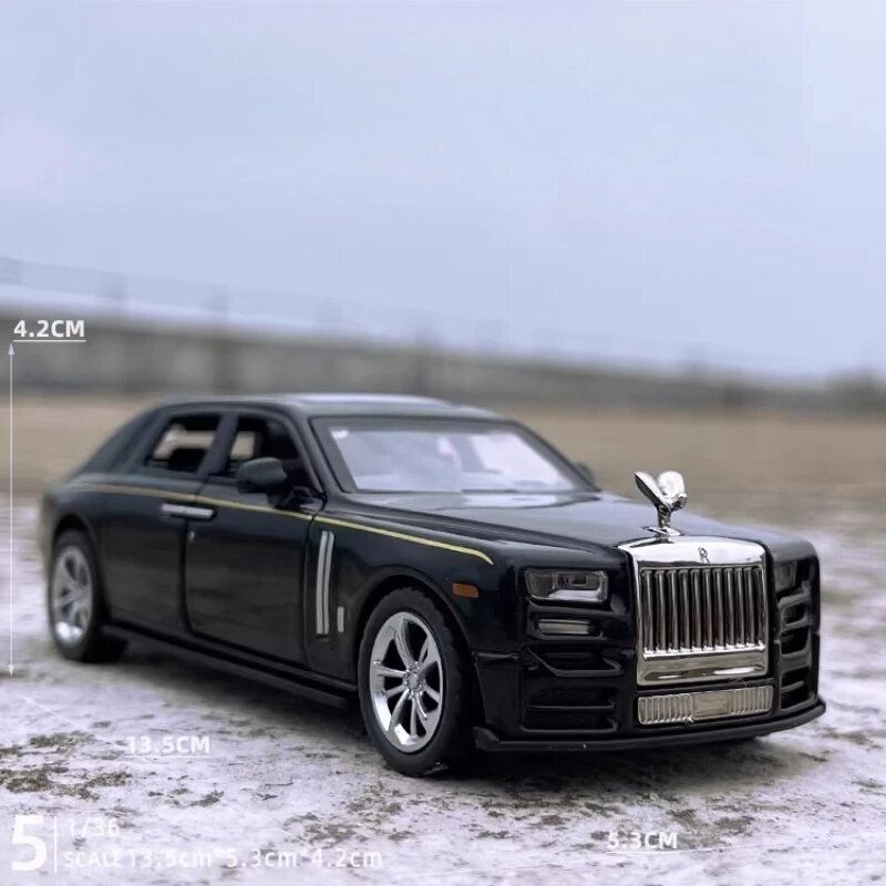 Мини Авто Фантом 1:36 металлический автомобиль со звуком и светом black no box