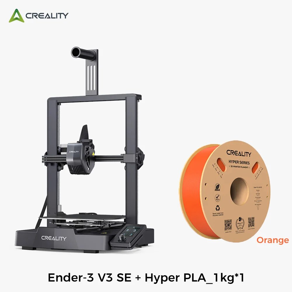3D-принтер Creality Ender 3 V3 SE 250 мм/с CR Touch Автоматическая регулировка уровня Sprite экструдер Двойная Z-ось и Y-ось Автоматическая загрузка филамента