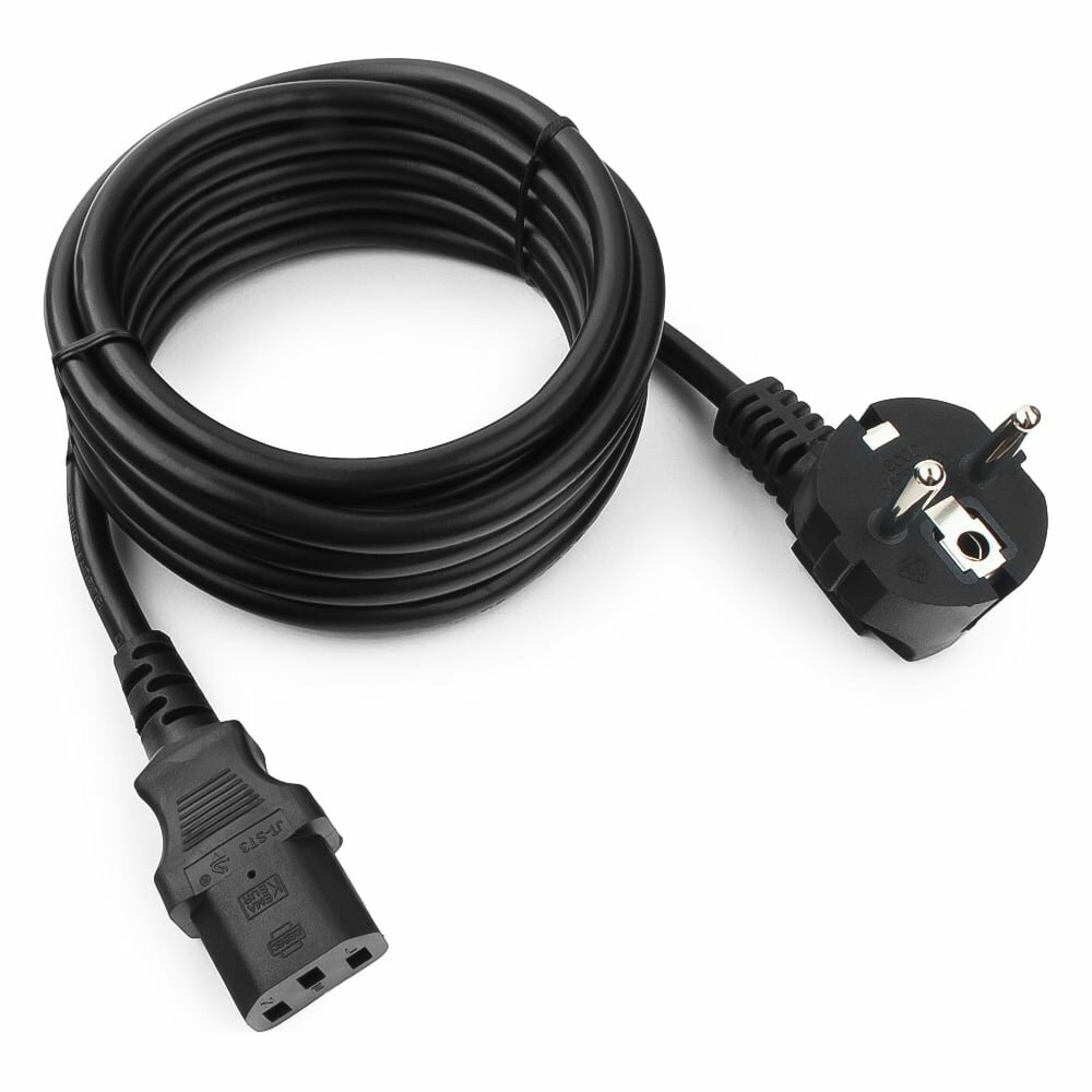Кабель питания Cablexpert (3м, Schuko- C13, 3x1кв. мм, черный, с заземлением) PC-186-1-3M