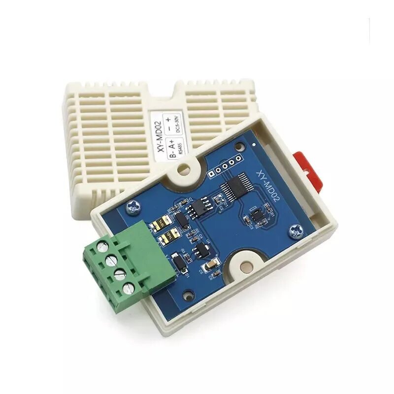 Датчик температуры и влажности MD02, модуль датчика обнаружения Modbus SHT20, датчик температуры и влажности, сигнал RS485, аналоговая фотолампа