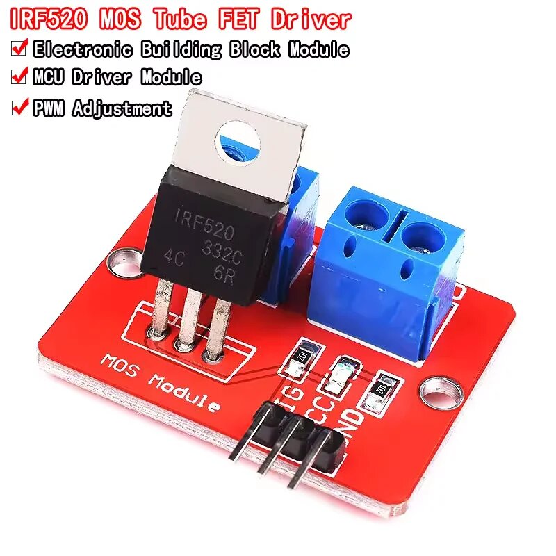 Модуль драйвера MOSFET IRF520 0-24В