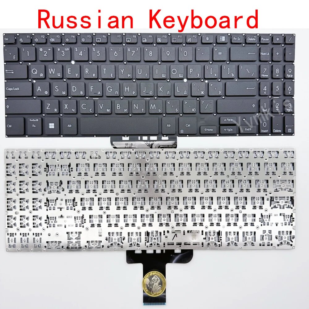 Русская клавиатура XIN-JIMY для ASUS ExpertBook B1-B1500 P1550 BW450 Pro15 PX555 PX555C