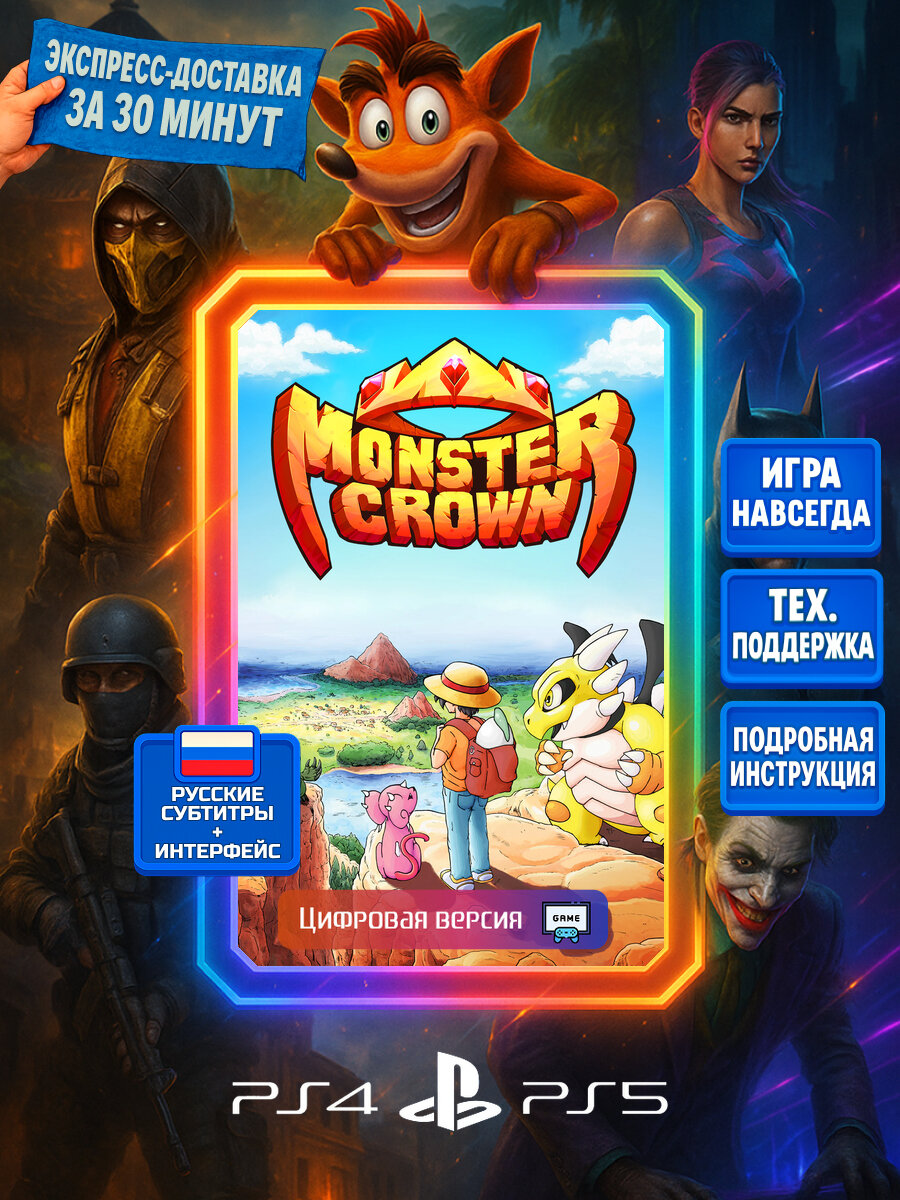 Monster Crown PS4/PS5 | Моментальная доставка | Русские субтитры и интерфейс | Уникальные