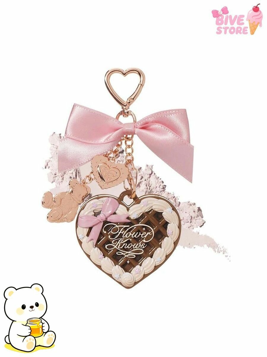 Эксклюзивная пудра Flower Knows Sweetheart Bear, 2.5 г, тон 01 Cocoa