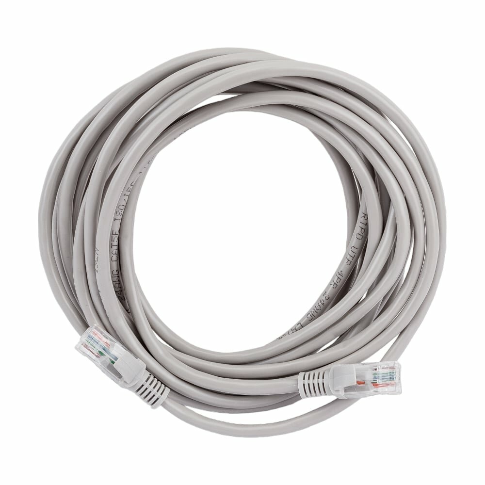 Патч-корд Ripo utp cat 5e, rj45, 5 м, серый 003-300025 — фото 1