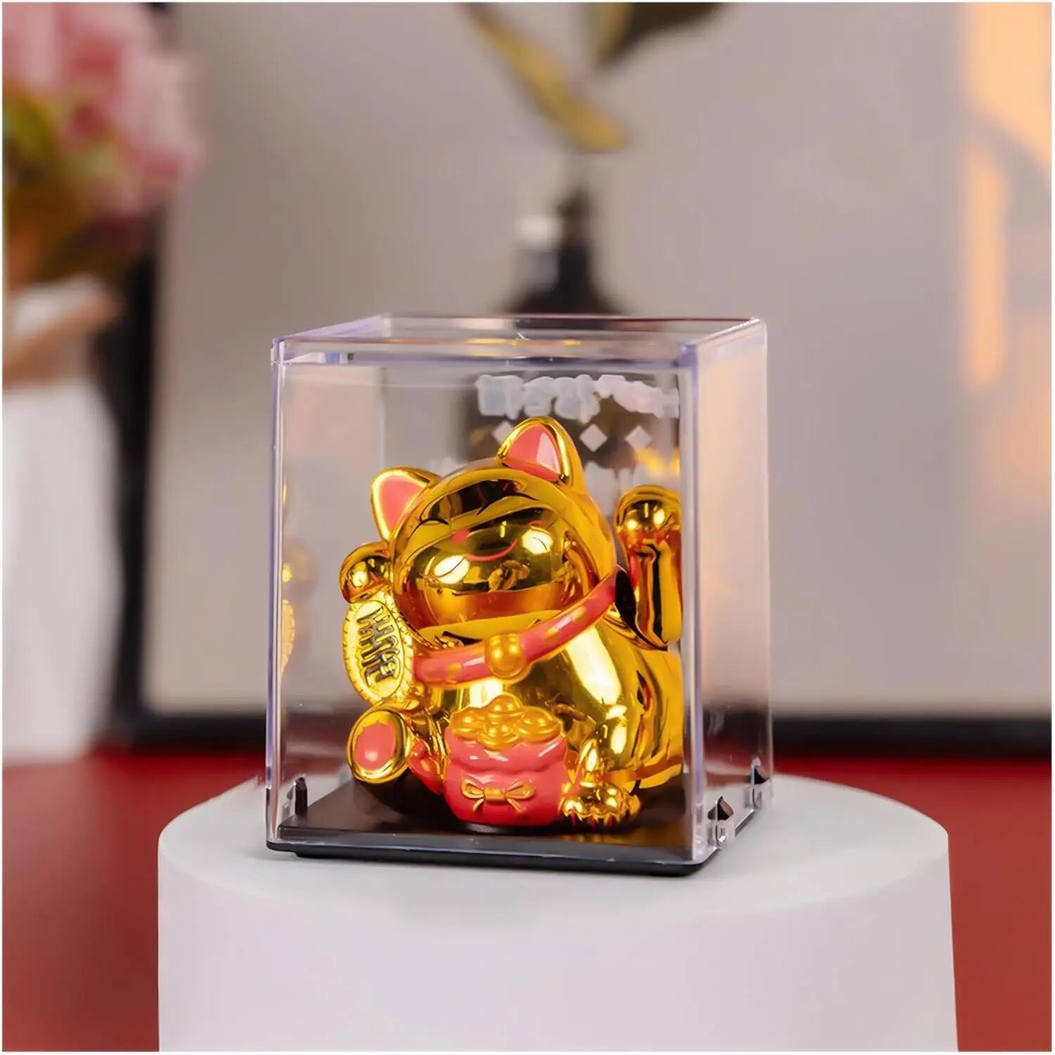 Солнечная фигурки Манэки-нэко белый Gold