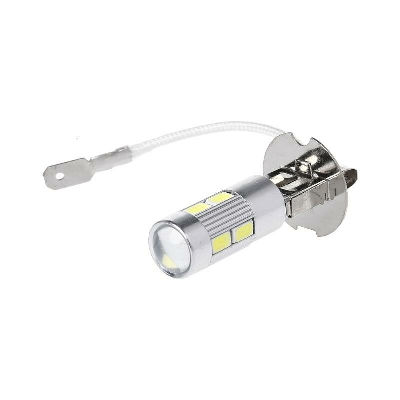 Лампа H3 10 LED 5630 SMD Белый туман, Серебро