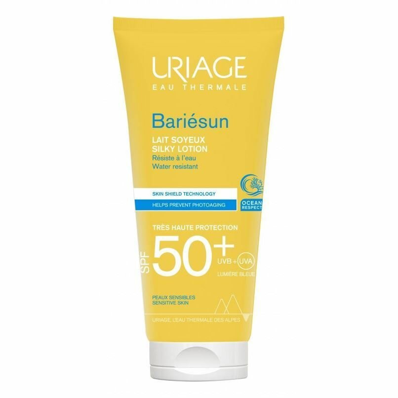 Uriage Шелковистое молочко для лица и тела Bariesun Silky Lotion SPF 50+, 100 мл
