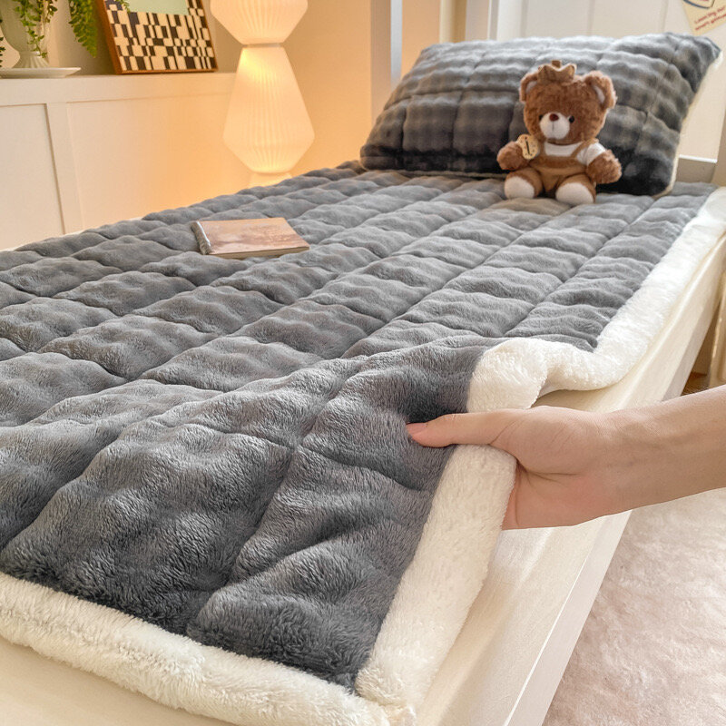 Матрац с утолщённым мехом кролика для студенческого общежития, 90x200 см