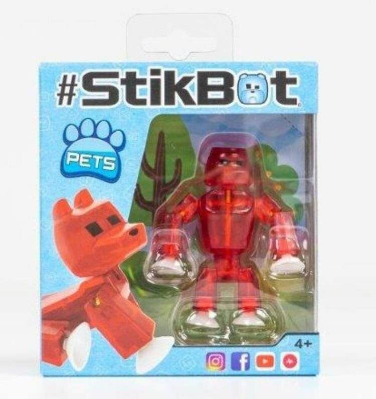 Фигурка Stikbot "Питомец Горилла", цвет красный, пластик TST622-2