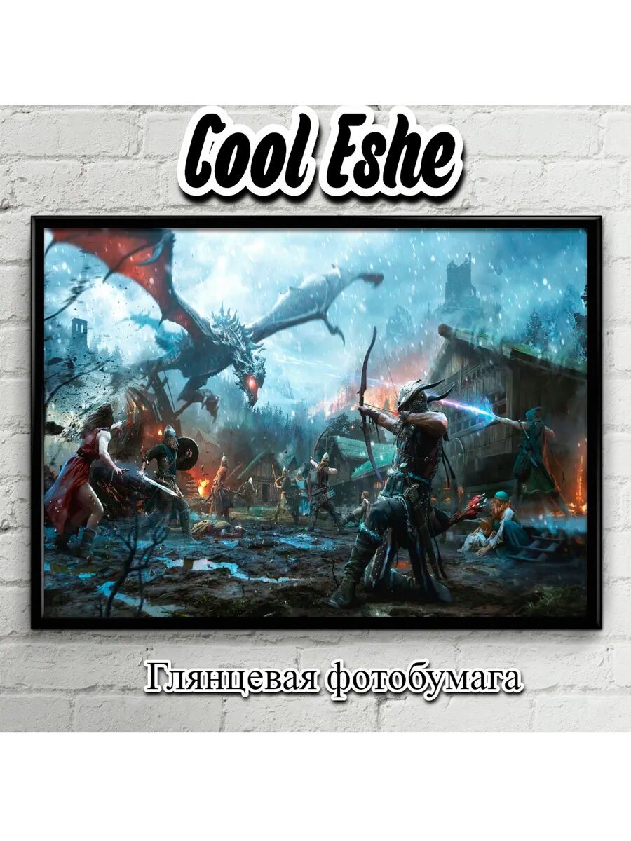 Постер "the elder scrolls legends, heroes" из коллекции "Игры" А4