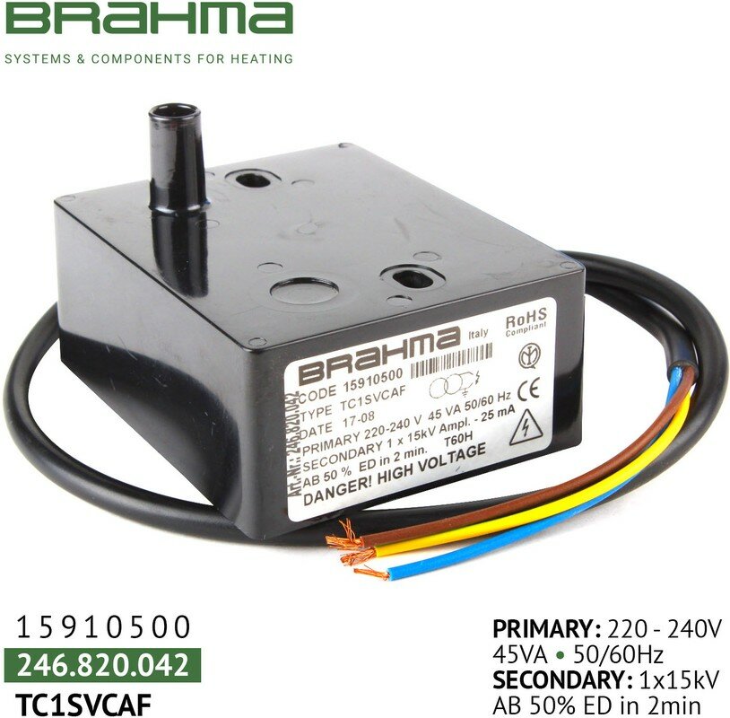 Электронный трансформатор розжига Brahma TC1SVCAF 15910500