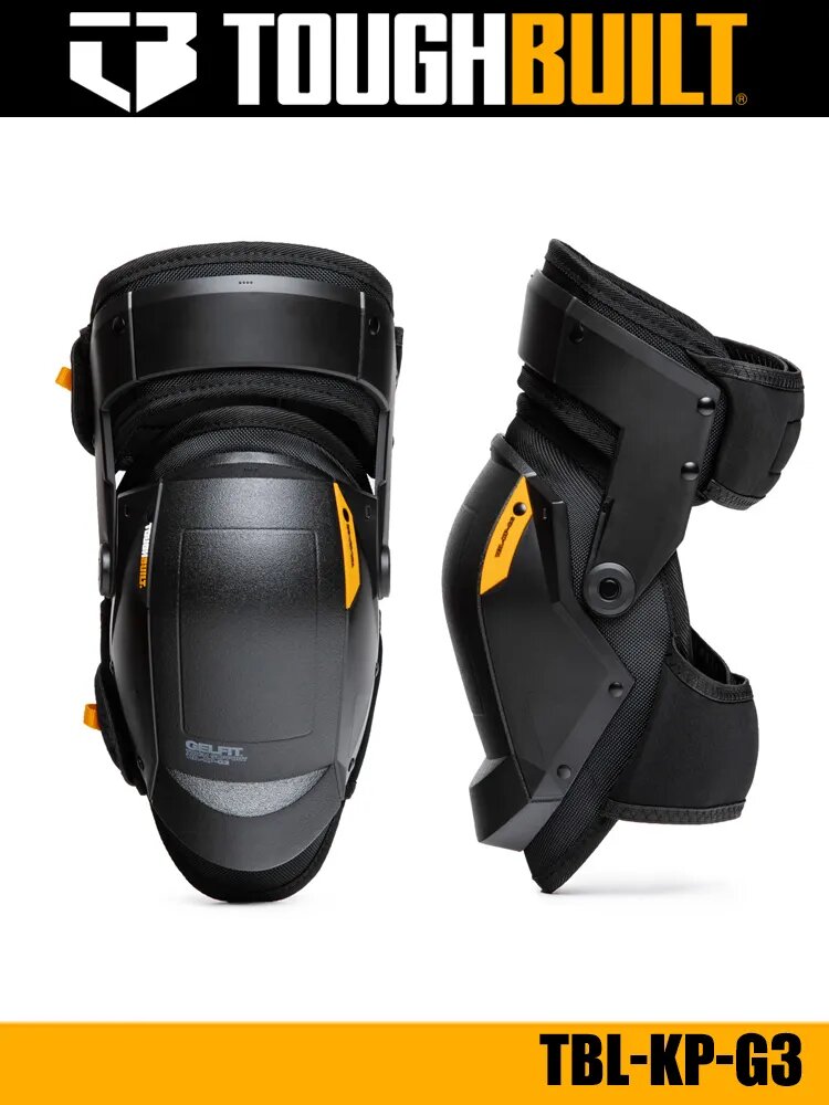 TOUGHBUILT TBL-KP-G3 Наколенники GelFit с поддержкой бедра, нескользящие, прочные, долговечные, защитные инструменты