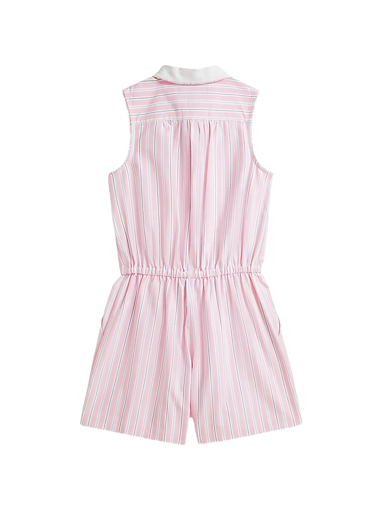 Комбинезон  Polo Ralph Lauren Striped sleeveless playsuit, размер 10 лет, розовый — фото 1