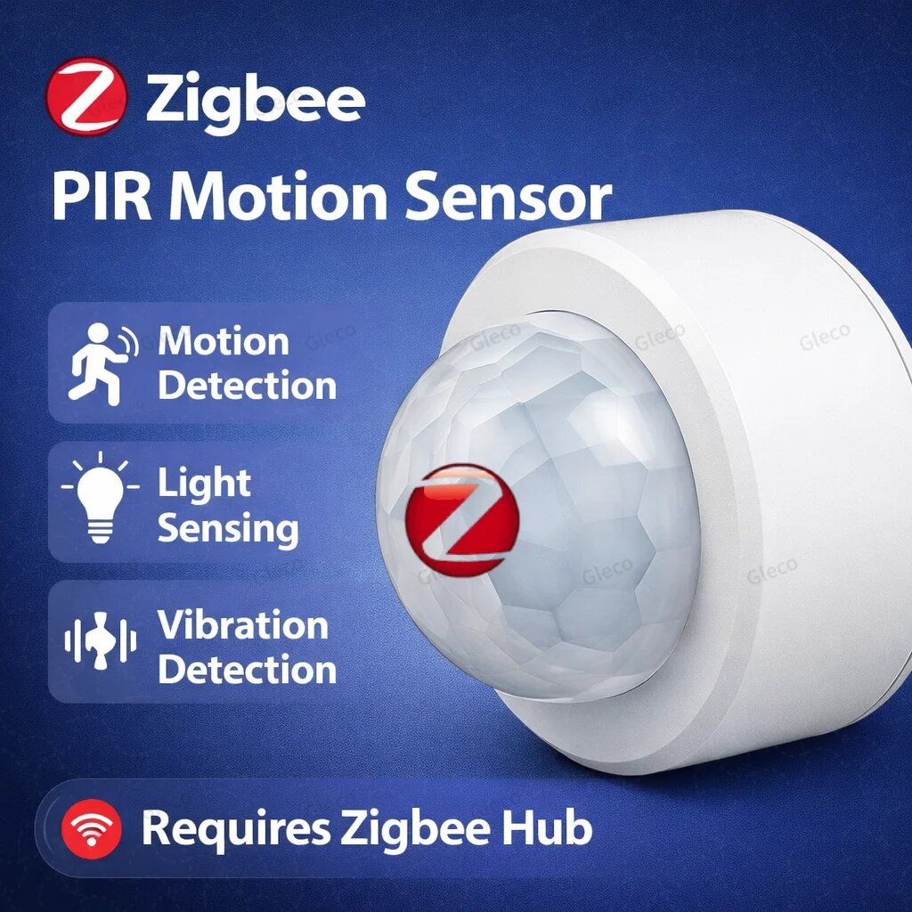 Coolo Zigbee мини датчик движения 2PCS, Vibration lux motion — фото 1