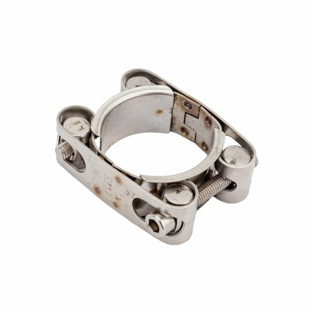 Двухболтовый силовой хомут TITAN LOCK 30-40 мм, нерж. сталь TL30-40DRCSS