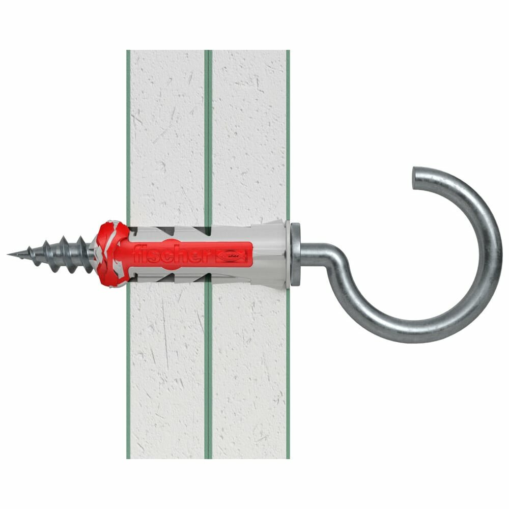 Дюбель с полукольцом fischer DUOPOWER 10x50 RH G K NV 535483