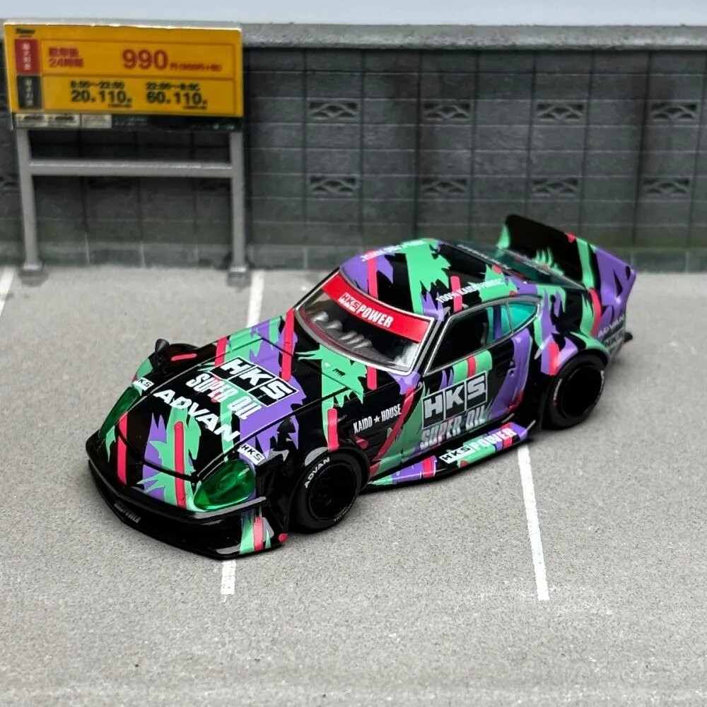 Know EasyxМашинка KAIDO HOUSE MINIGT 1/64 KHMG Datsun No#0 510 Nissan Skyline R34 R33