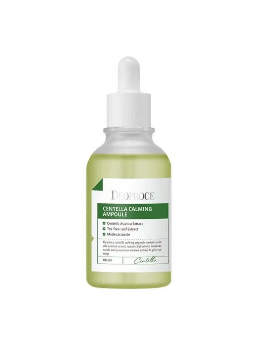 Сыворотка Deoproce Centella Calming Ampoule, Успокаивающая для лица с экстрактом центеллы азиатской, 100 мл