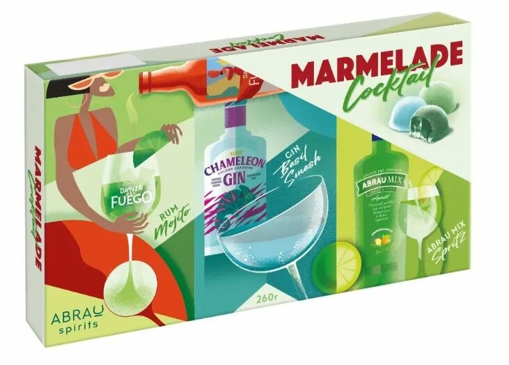 Мармелад Абрaу Дюрсо с коктейльными вкусами ассорти, 260г