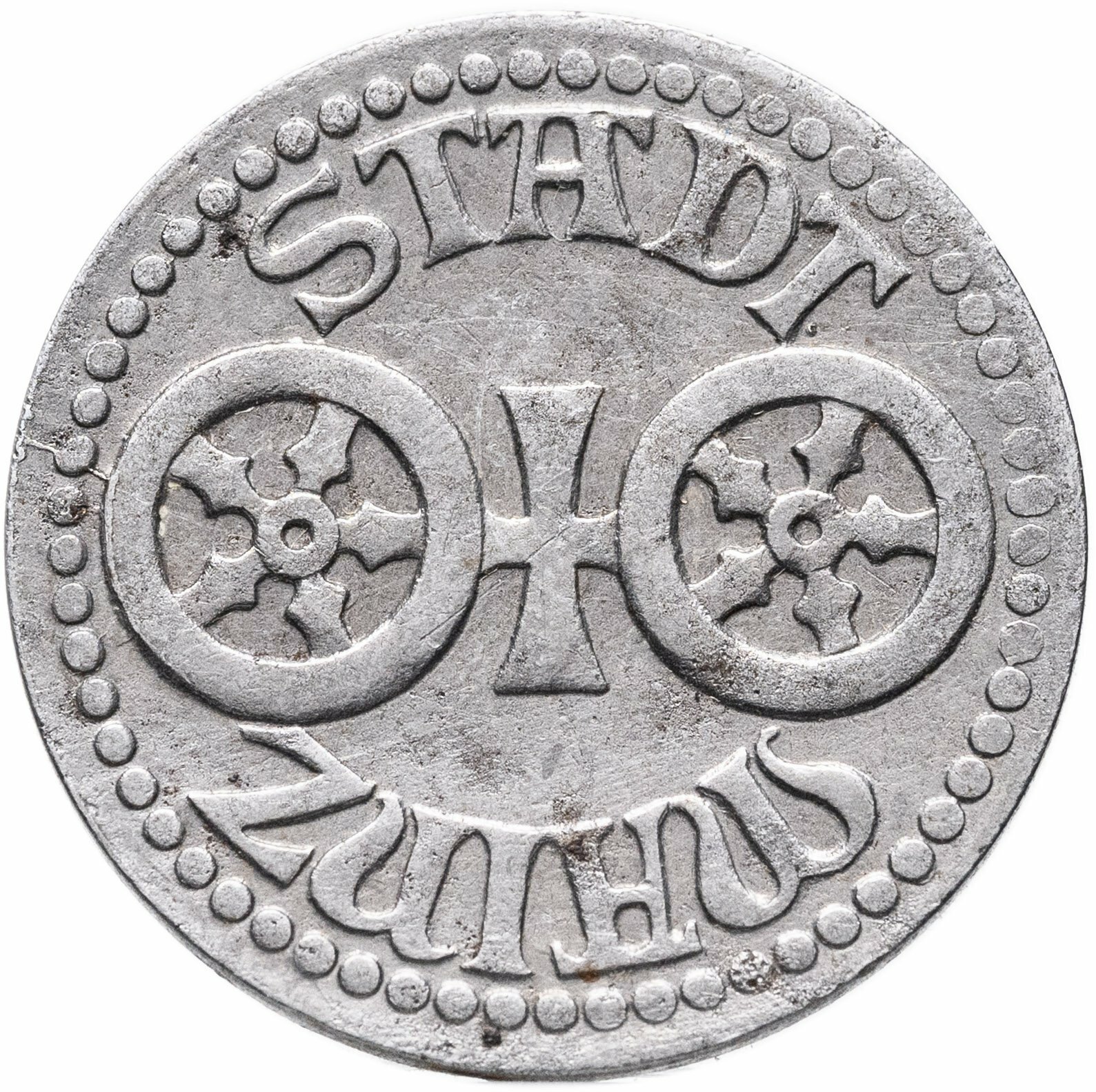 Германия "Майнц" 5 пфеннигов 1918 нотгельд, Сталь, в сохранности VF
