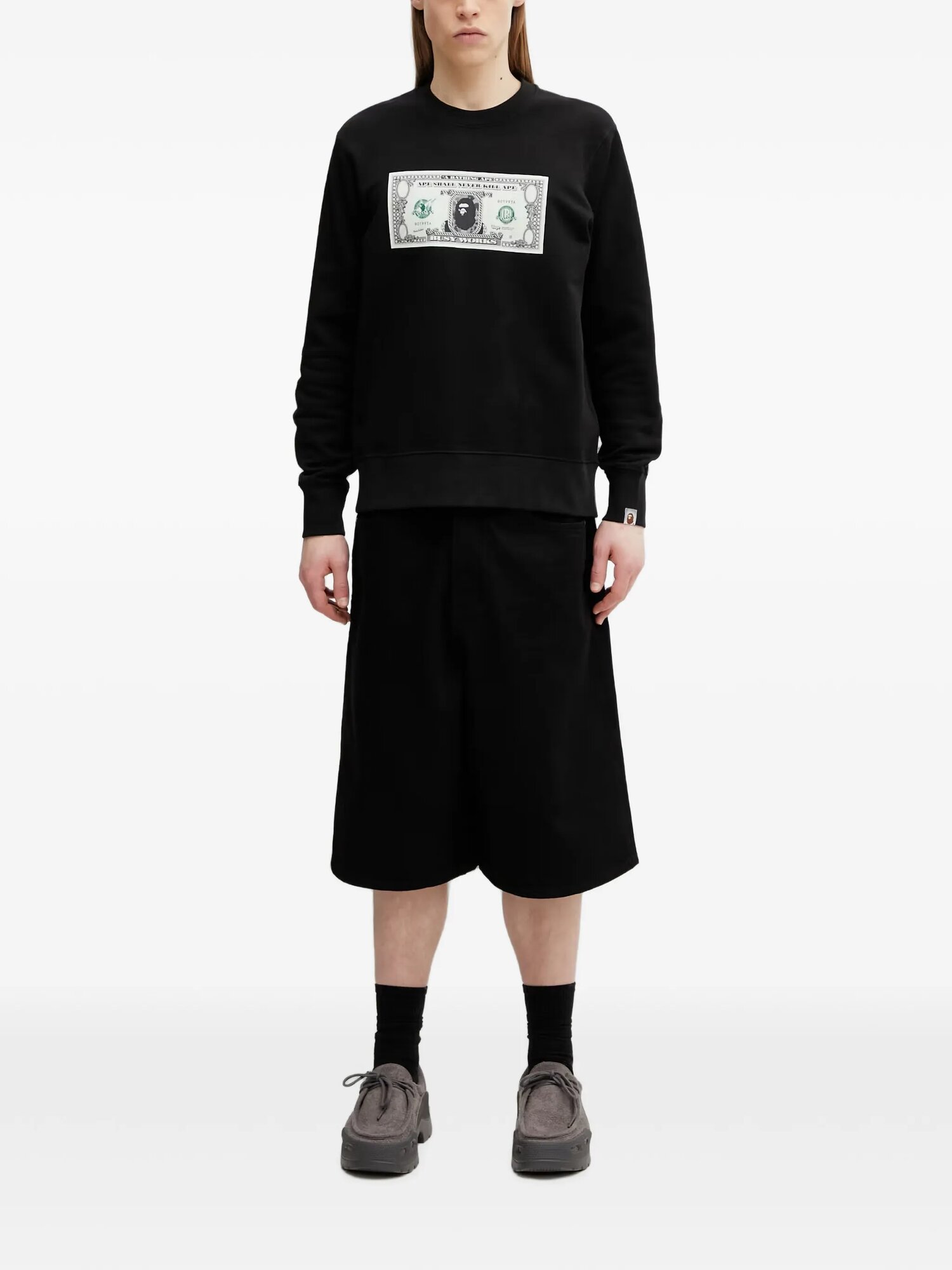 Толстовка A BATHING APE Logo-patch sweatshirt, размер 48 — фото 1