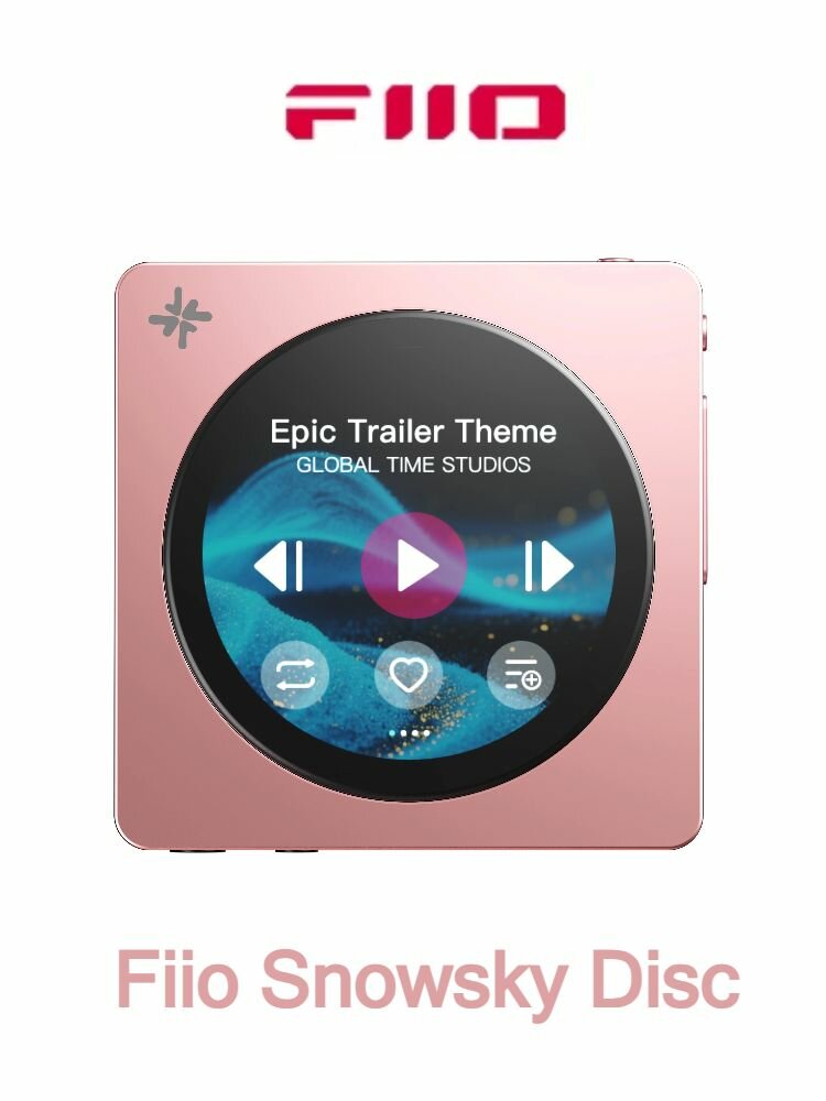 Fiio Snowsky Disc Портативный музыкальный плеер 2T TF Hi-Res HIFI Качество звука Bluetooth5.4 WiFi Поддержка MP3 SPDIF