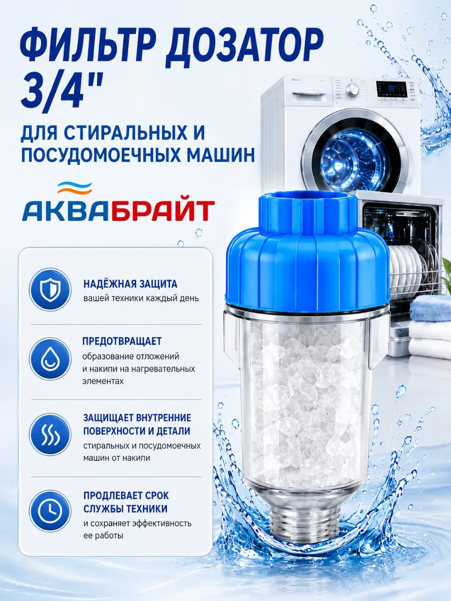 Фильтр для стиральной машины от накипи