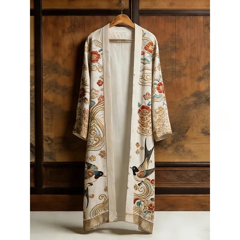 Женское кимоно FZSLCYIYI из полиэстера M, kimono