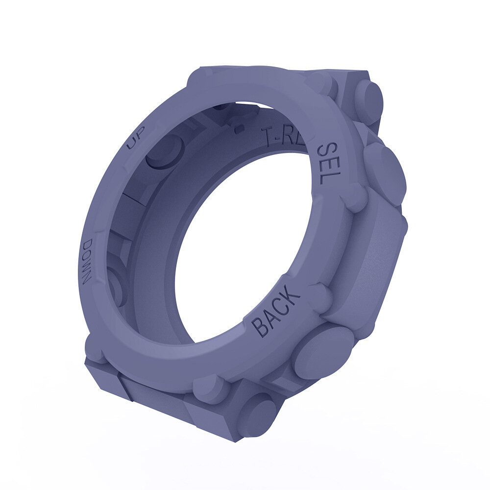 Дымчато-синий силиконовый чехол для часов Amazfit T-Rex 3/T-Rex 3 Pro - туманный аксессуар для спортивных часов